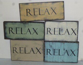 Popular items for relax sign on Etsy