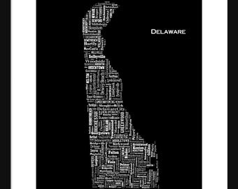 Delaware poster | Etsy