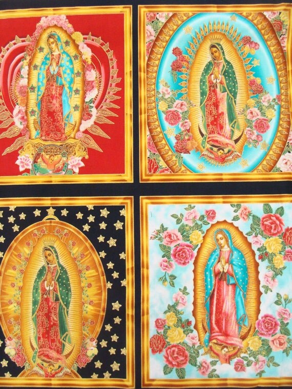 VIRGIN MARY Pattern Fabric Cotton Fabric 36 X