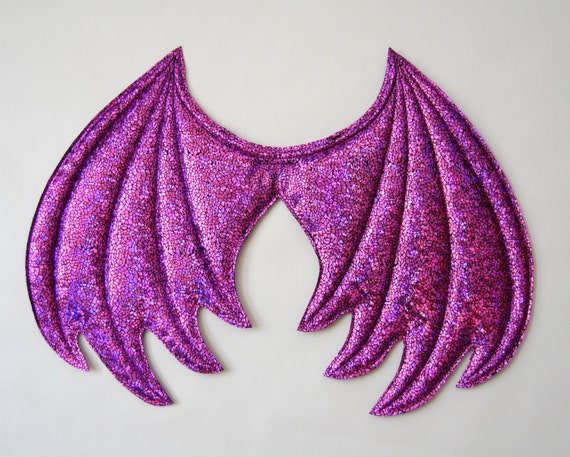 Purple Dragon Wings, costume wings, Metallic Purple Dragon wings ...