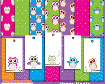 Popular items for owl scrapbook paper on Etsy