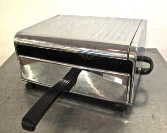 vintage toaster oven - 1960s midcentury Miss Fostoria chrome toaster oven