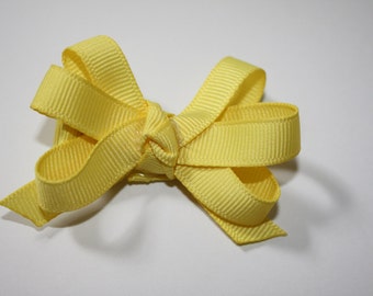 Yellow hair bow | Etsy