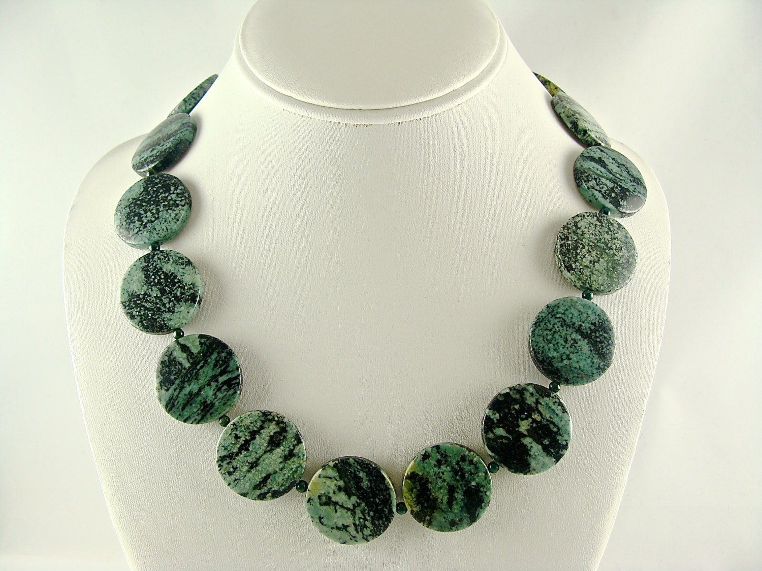 Gemstone Necklace Zebra Jasper Necklace Gemstone Jewelry