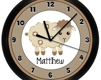Popular items for sheep clock on Etsy