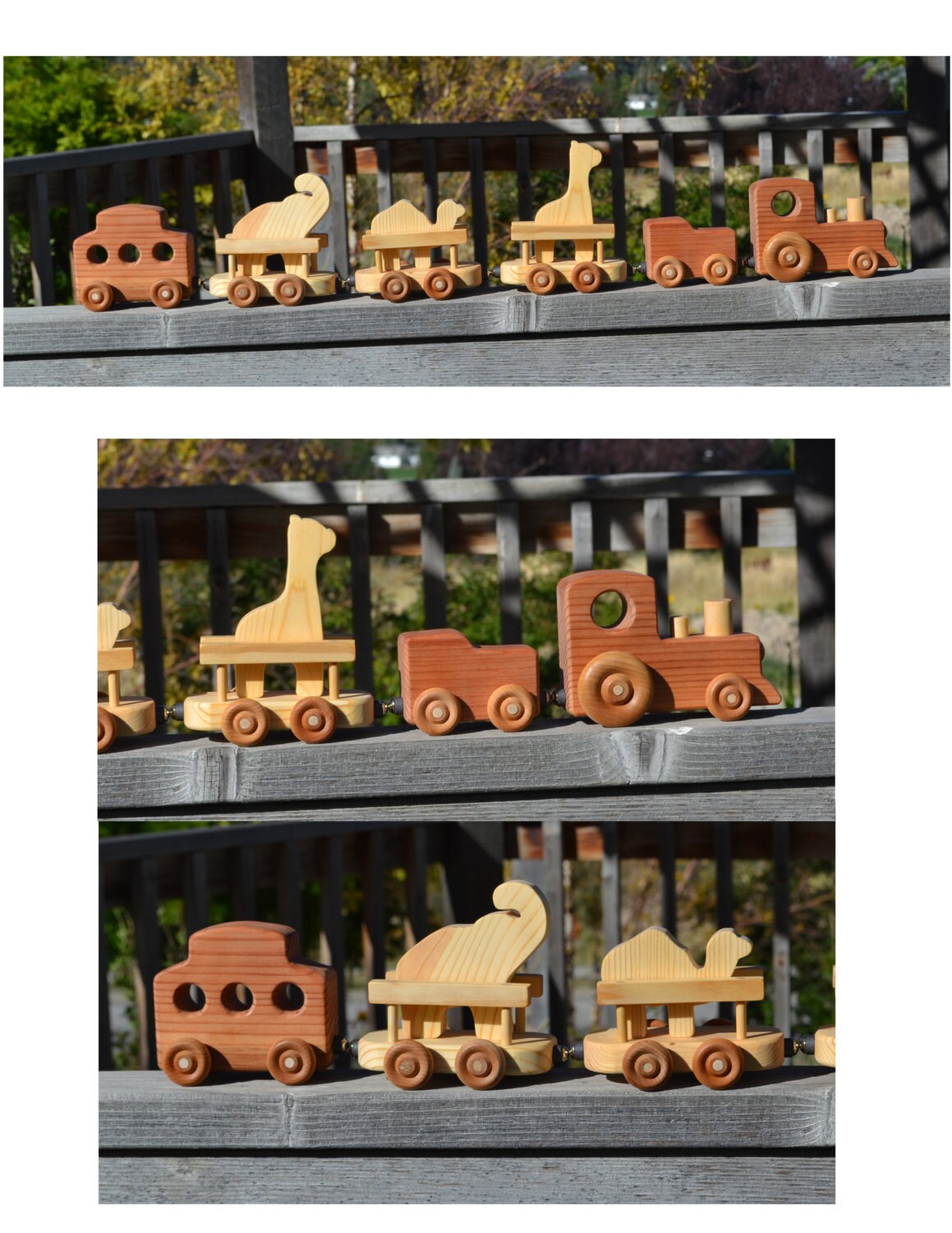 Circus Train with Giraffe Elephant Camel Zoo Train