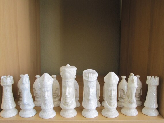 Exquisite Chess Set Ceramic Handmade