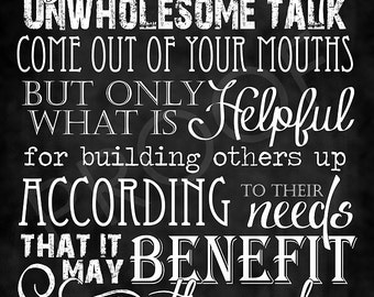 Chalkboard scripture | Etsy