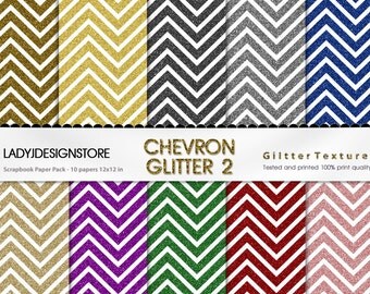 Gold White Glitter Digital Papers 10 Glitter by ladyjdesignstore