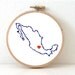 Mexico Map Cross Stitch Pattern. Save the date Mexico by Koekoek