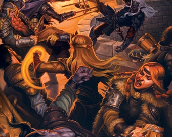 Kolaghan Stormsinger Art Print Of Magic by murphyillustration