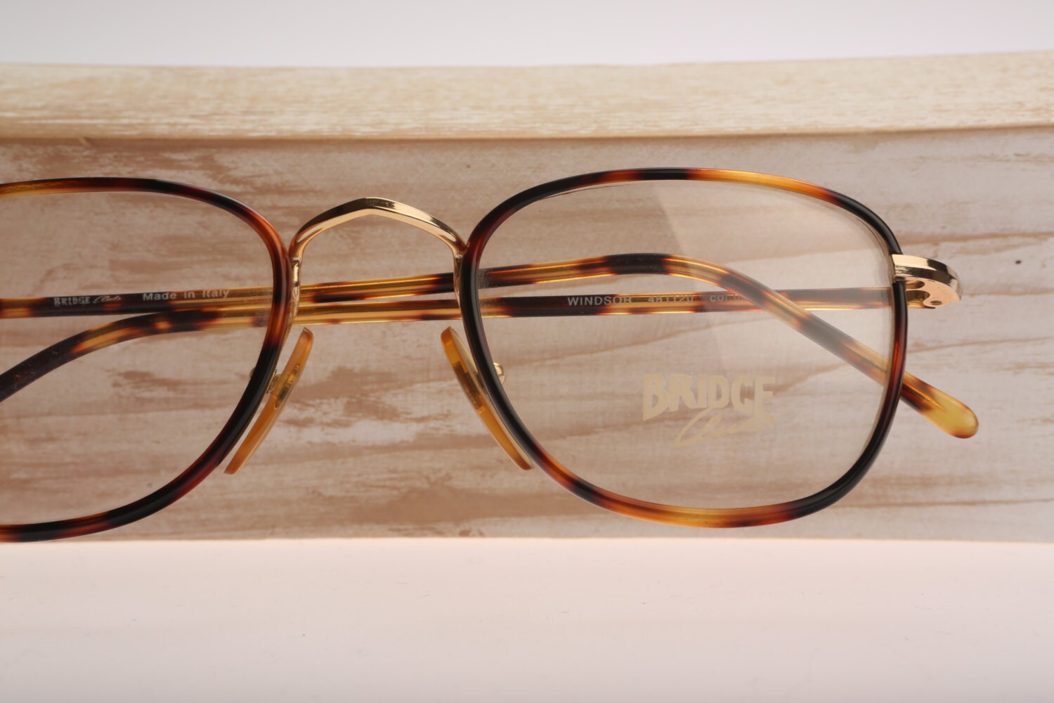 Bridge Class Windsor / Vintage square eyeglasses / NOS / 90s designer ...