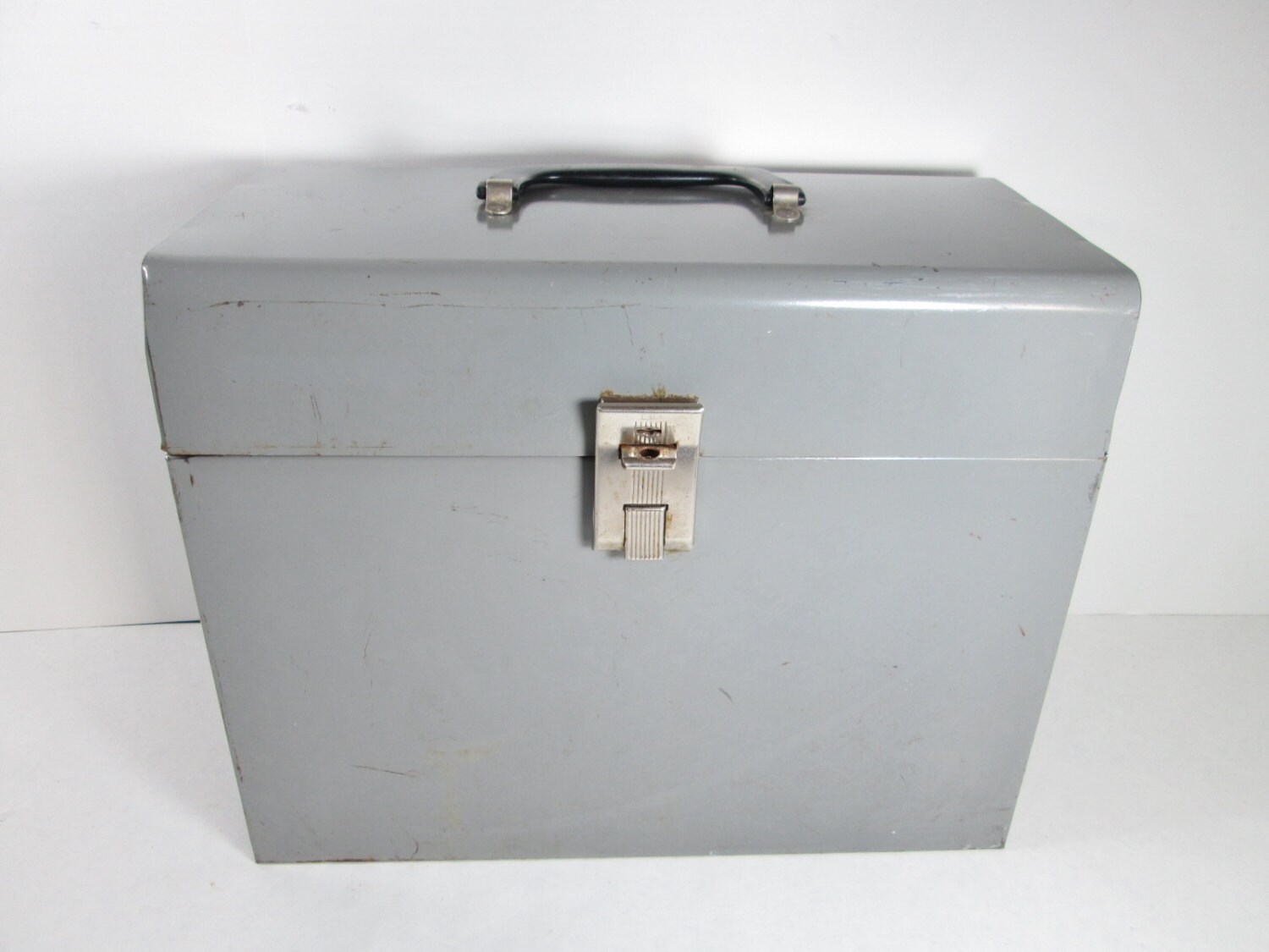 Industrial Metal File Box Steel Gray – Haute Juice