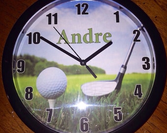 Golf clock | Etsy