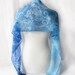 Ice scarf silk scarf FROST hand painted silk scarves