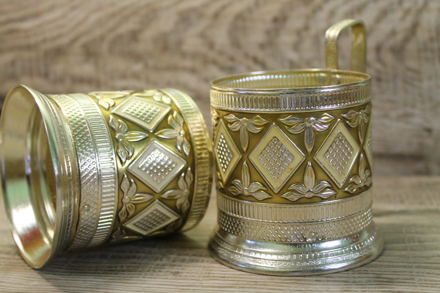 Glass Holders … Set of 2 Vintage Traditional Soviet Russian Tea Glass ...