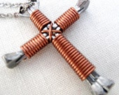 Cross Necklaces Horseshoe Nail Crosses by Nailcrosses on Etsy