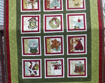 Christmas Quilt Pattern Paper-pieced instant download PDF
