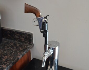 Pistol Revolver Beer Tap Handle - Pocket Pistol Replica Gun