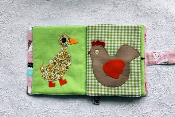 Items similar to Cloth book ,Fabric book, activity baby book, soft book ...