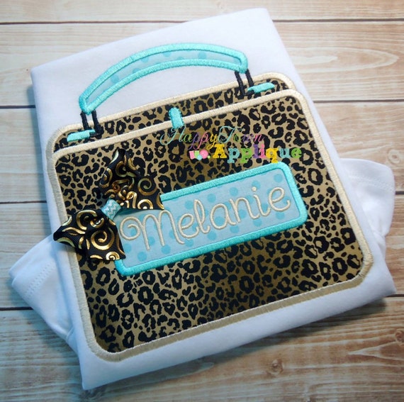 Lunch Box Rectangle Machine Embroidery Design by HappytownApplique