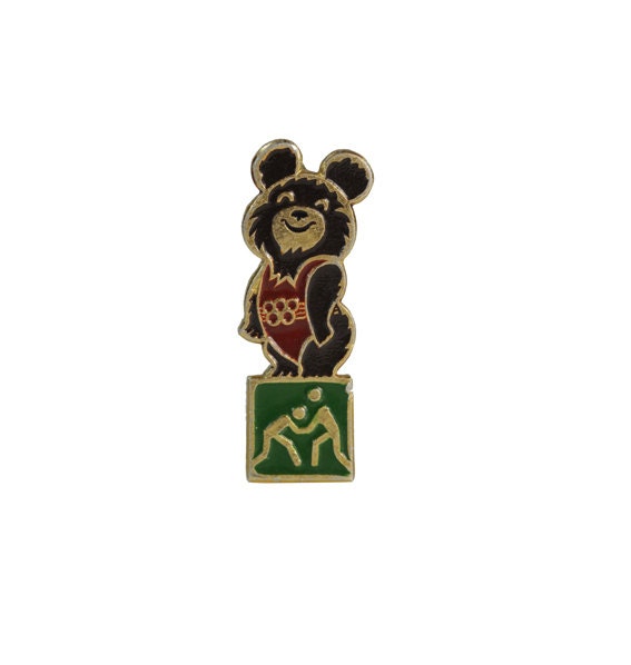 Vintage PIN / Soviet BADGE / USSR 80’s / Moscow Olympic Games / Russian ...