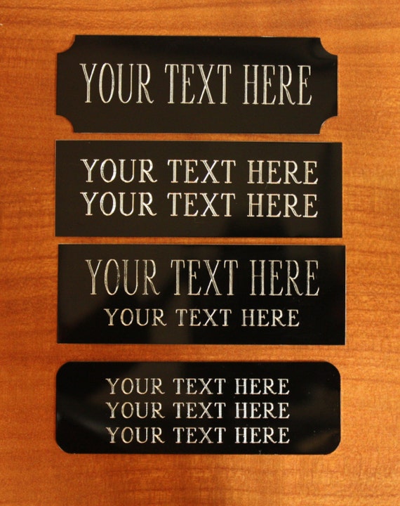 1 x 3 CUSTOM Engraved Aluminum Plate/FREE SHIPPING