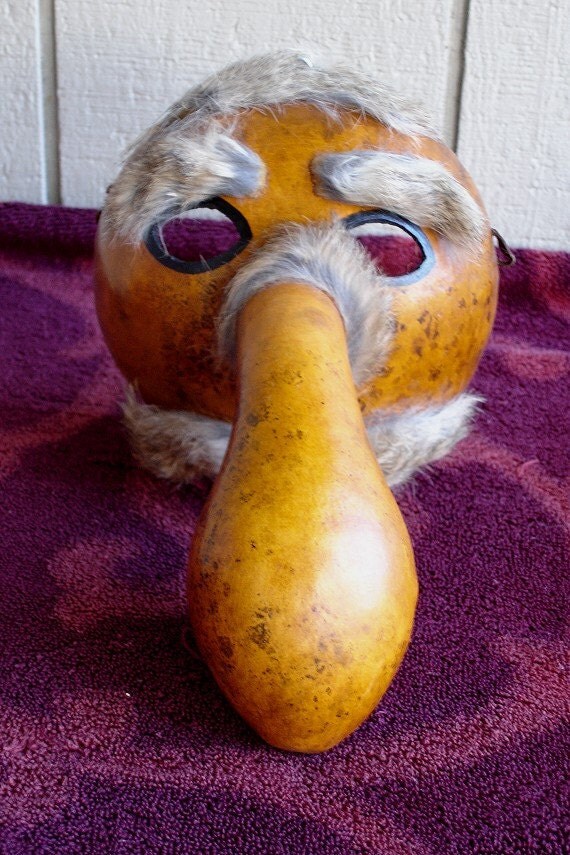 Gourd Native American Cherokee Booger Mask