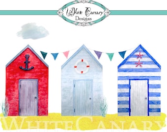 Beach house clipart | Etsy