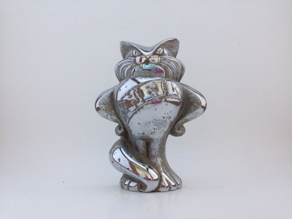 Heil cat chrome hood ornament garbage truck chrome hood