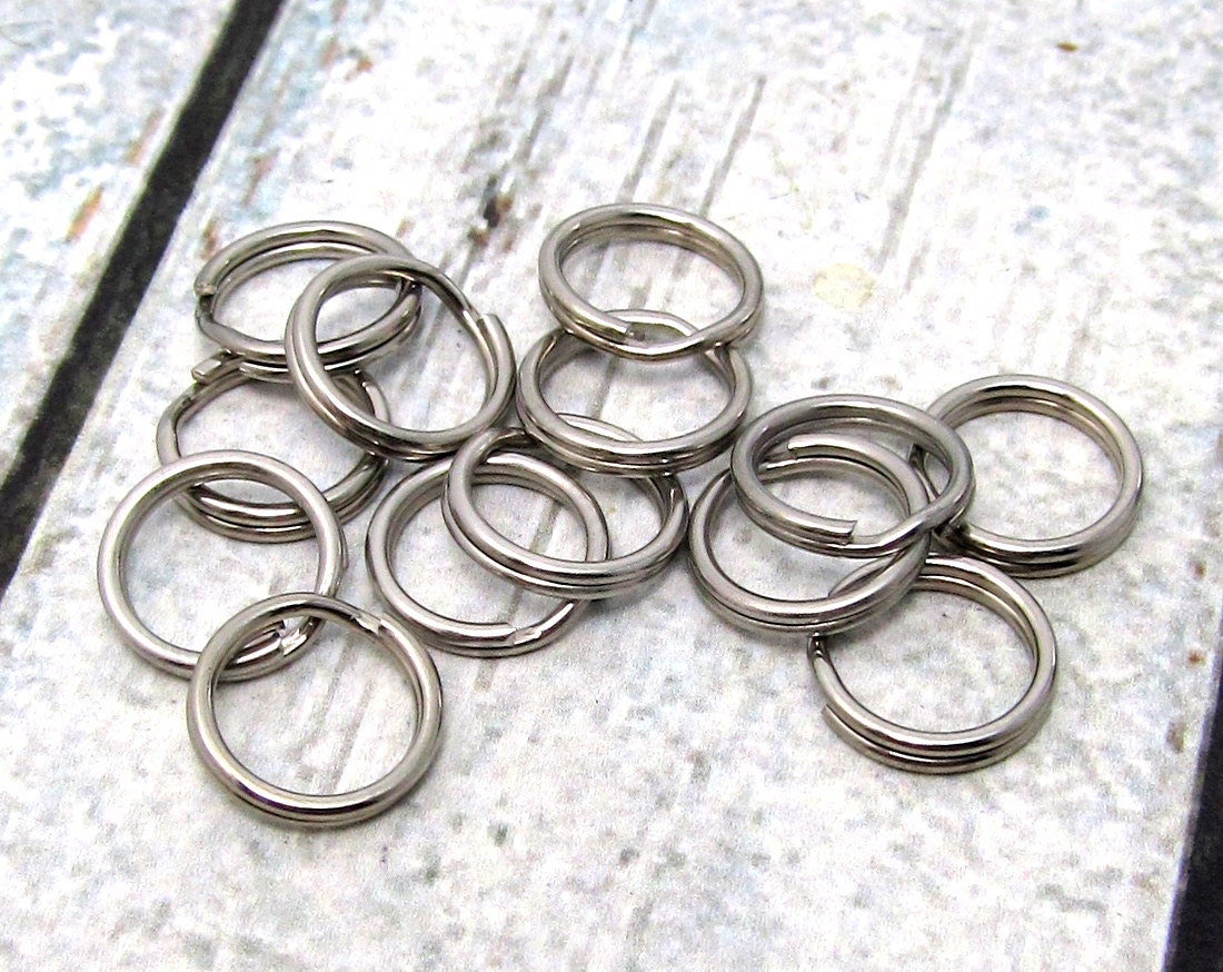 10mm Split Ring Stainless Steel Split Rings SST Findings