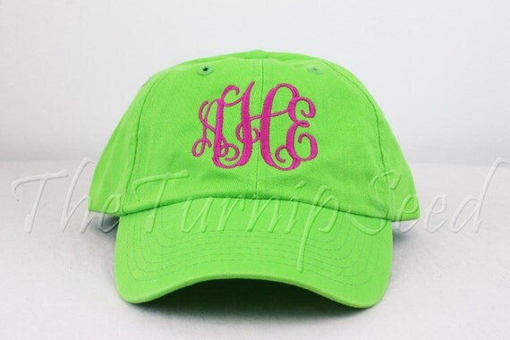 Ladies' Monogram Baseball Cap Custom Color Hat and