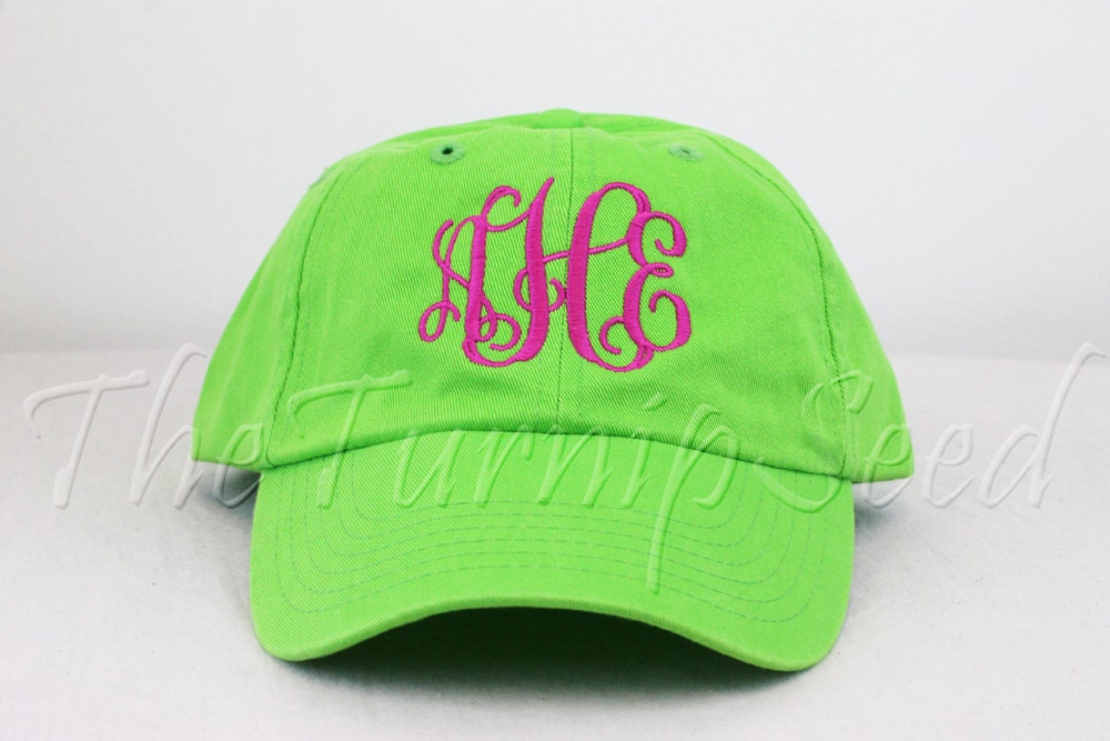 Ladies' Monogram Baseball Cap Custom Color Hat and