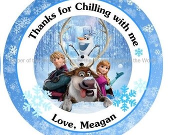 Frozen birthday tags | Etsy