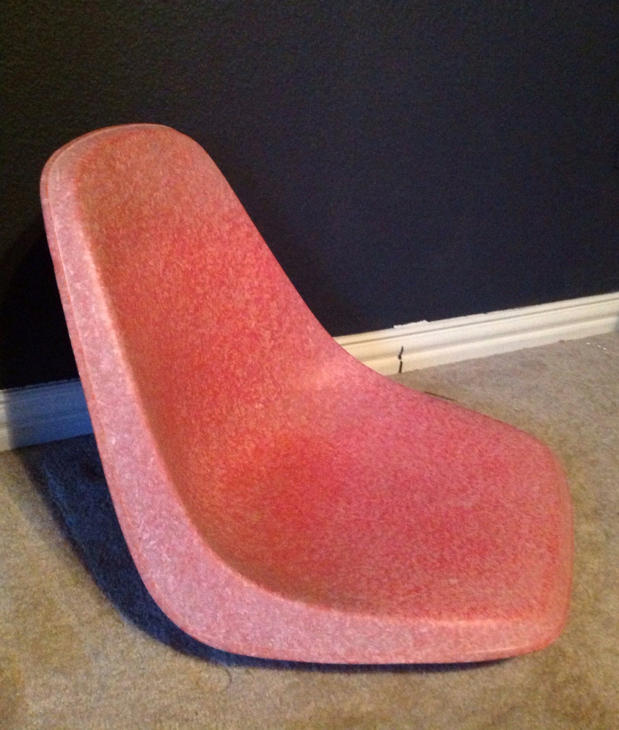 Vintage Plastic Shell Chair with Swivel Base Eames Style – Haute Juice