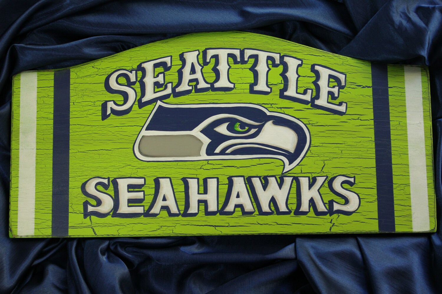 Seattle Sea Hawks Sign Hand Painted Sign by TouchOfJoyDesigns