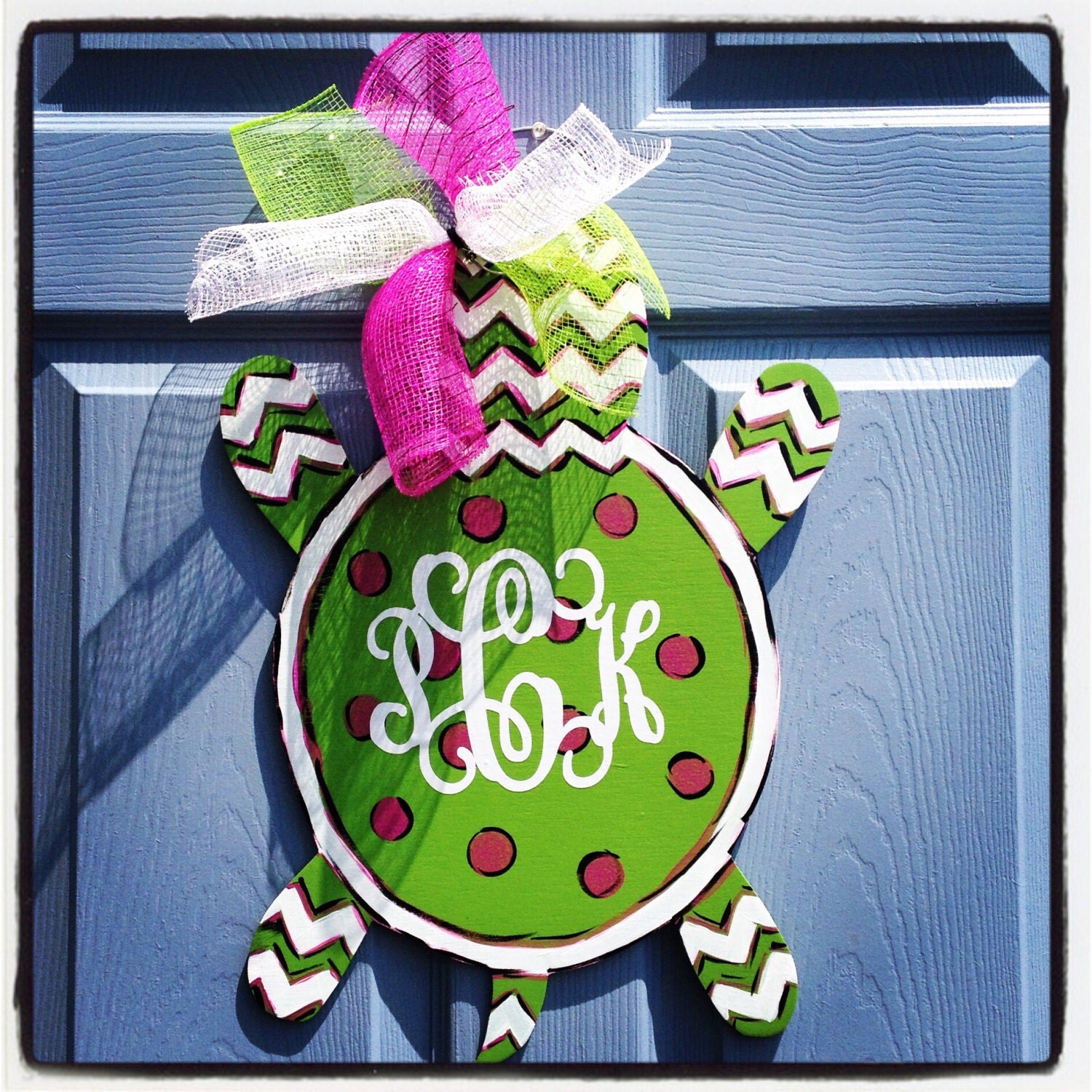 Turtle Door Hanging door hanger wall hanging by PaiDanProductions