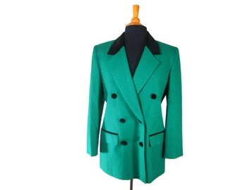 Women's Pendleton Jacket. Bright Green Wool Jacket. Women's Pendleton ...