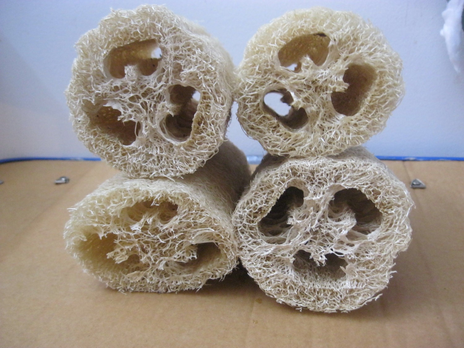 4pcs Natural 8''inch Loofah Luffa Loofa Bath Shower
