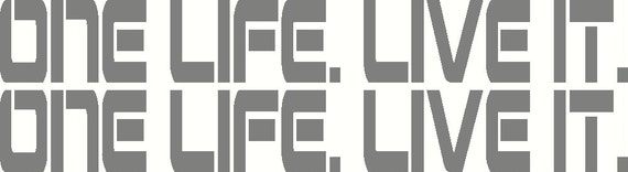 One Life Live It Sticker Decal Funny Car/Window Camel