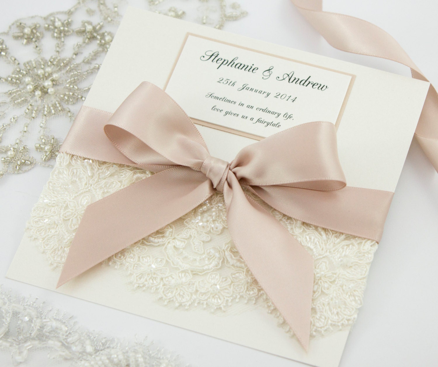 Lace Wedding Invitation