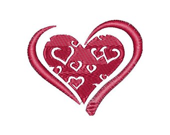 Items similar to Valentine Machine Embroidery Heart Frame Design on Etsy