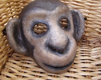 Paper mache animal mask monkey mask monkey costume