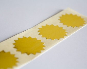 Popular items for starburst stickers on Etsy