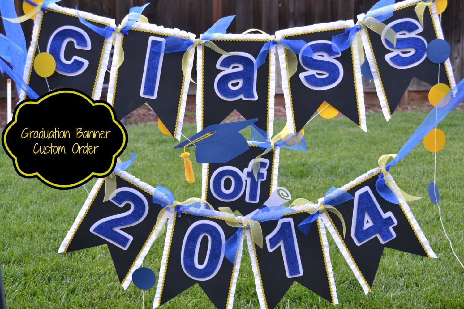 Graduation Banner Custom Order by PoshBoxParties on Etsy