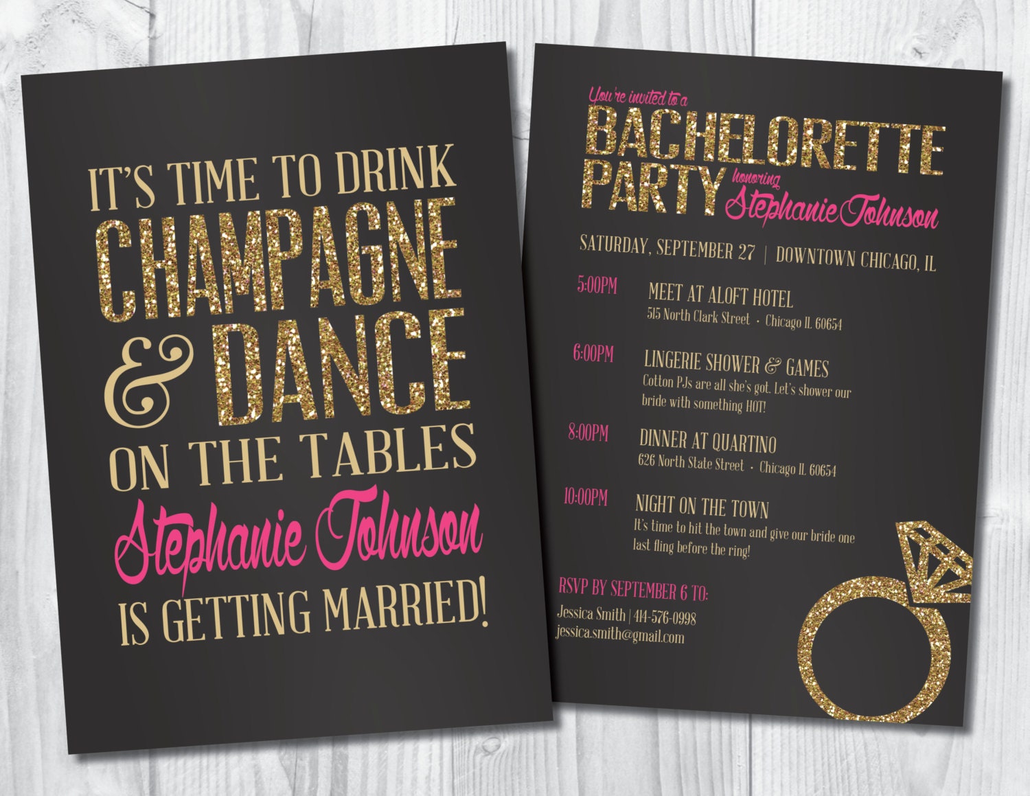 Rincondelasbellezas Bachelorette Party Invitations