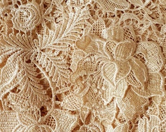 Wedding Lace Fabric, 3D Rose Lace Fabric, Guipure Lace Fabric for ...