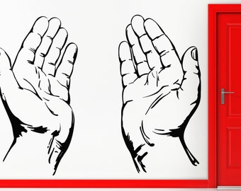 Praying hands decal | Etsy