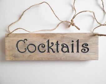 Popular items for cocktails sign on Etsy