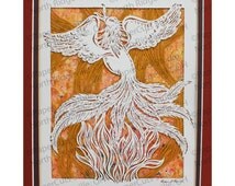 Popular items for phoenix rising art on Etsy